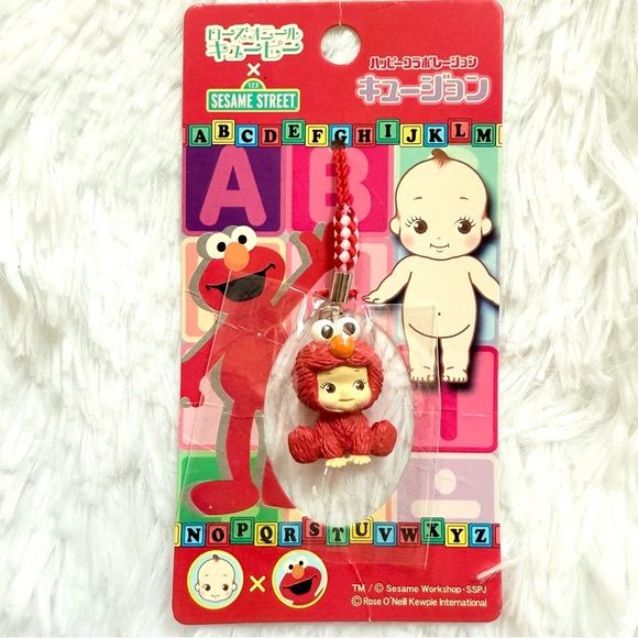 Sanrio | Toys | Rare Kewpie X Sesame Street Elmo Keychain Strap Japan ...